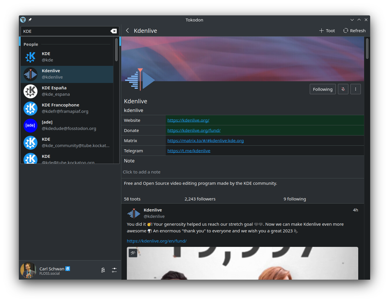 English Planet KDE